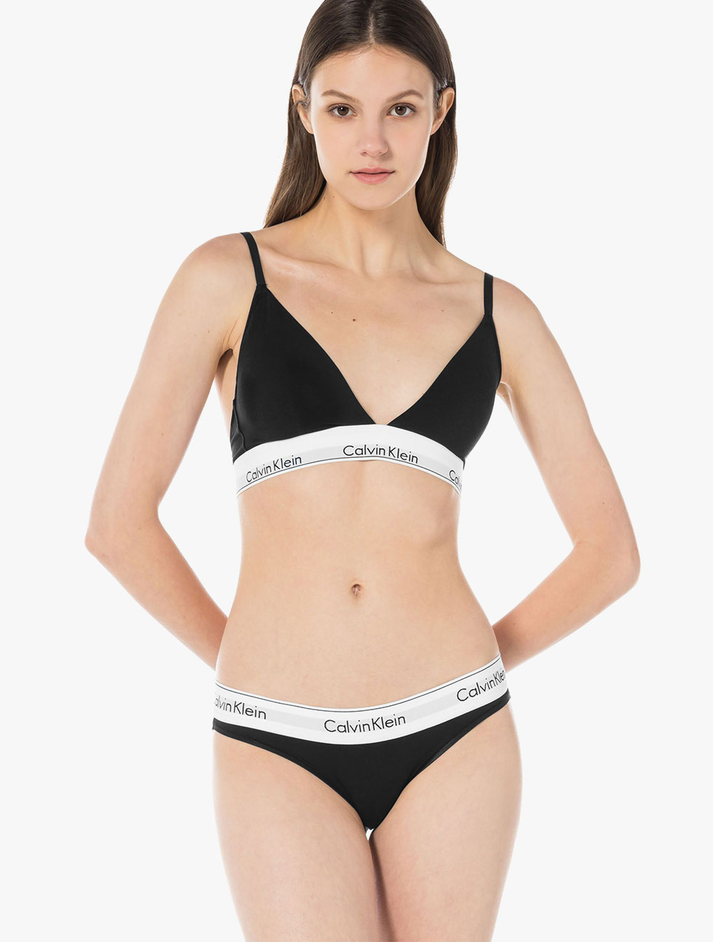 CK Underwear - MODERN COTTON LIGHTLY LINED TRIANGLE BRA